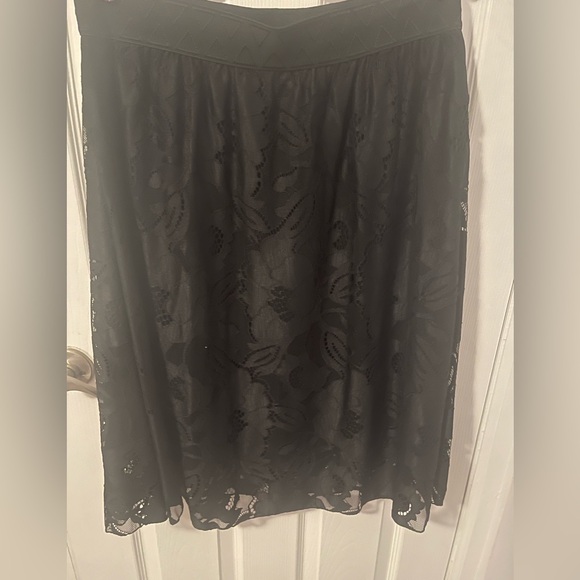 LuLaRoe | Skirts | Lularoe Lucy Black Lace Skirt Nwot Xl | Poshmark